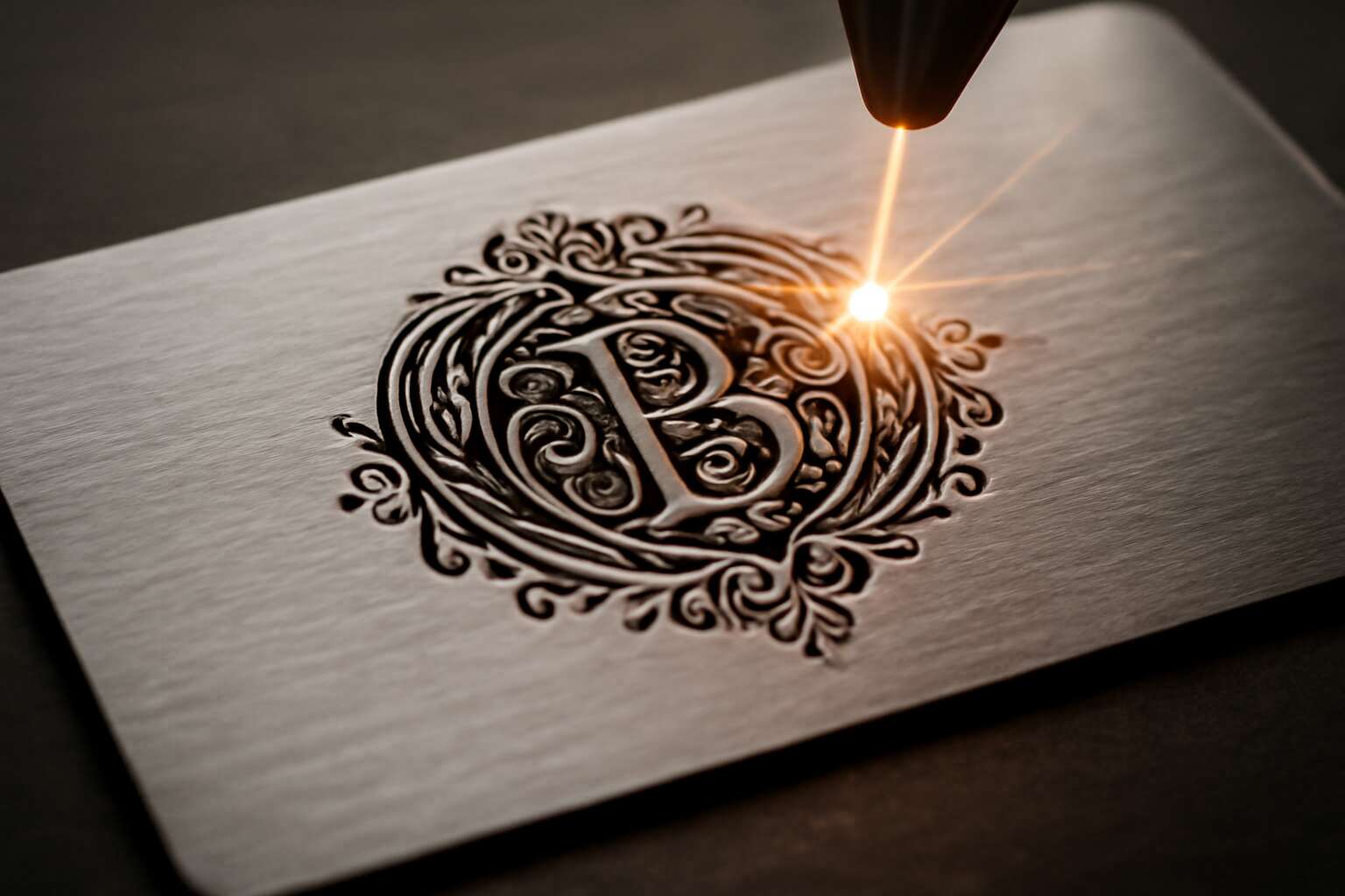 laser engraving on metal card: Elevate your credentials with stunning ...